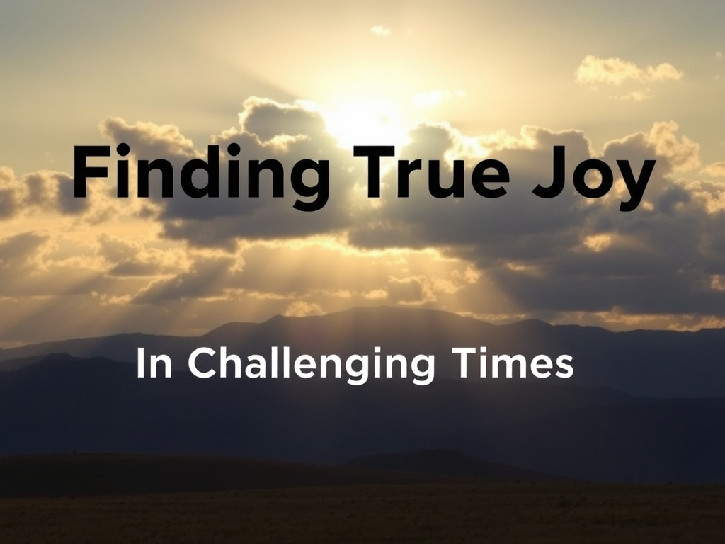 Finding True Joy in Challenging Times – Grow Stronger Roots